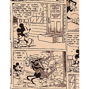 Disney Mickey Mouse Goofy Little Boys Fleece Sweatshirt and Pants Set Brown/Gray 7-8