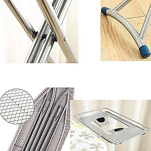 Metal Upright Ironing Board 5 Levels of Adjustable Height Iron Board with Non-Slip Feet Heat Resistant for Clothes Ironing