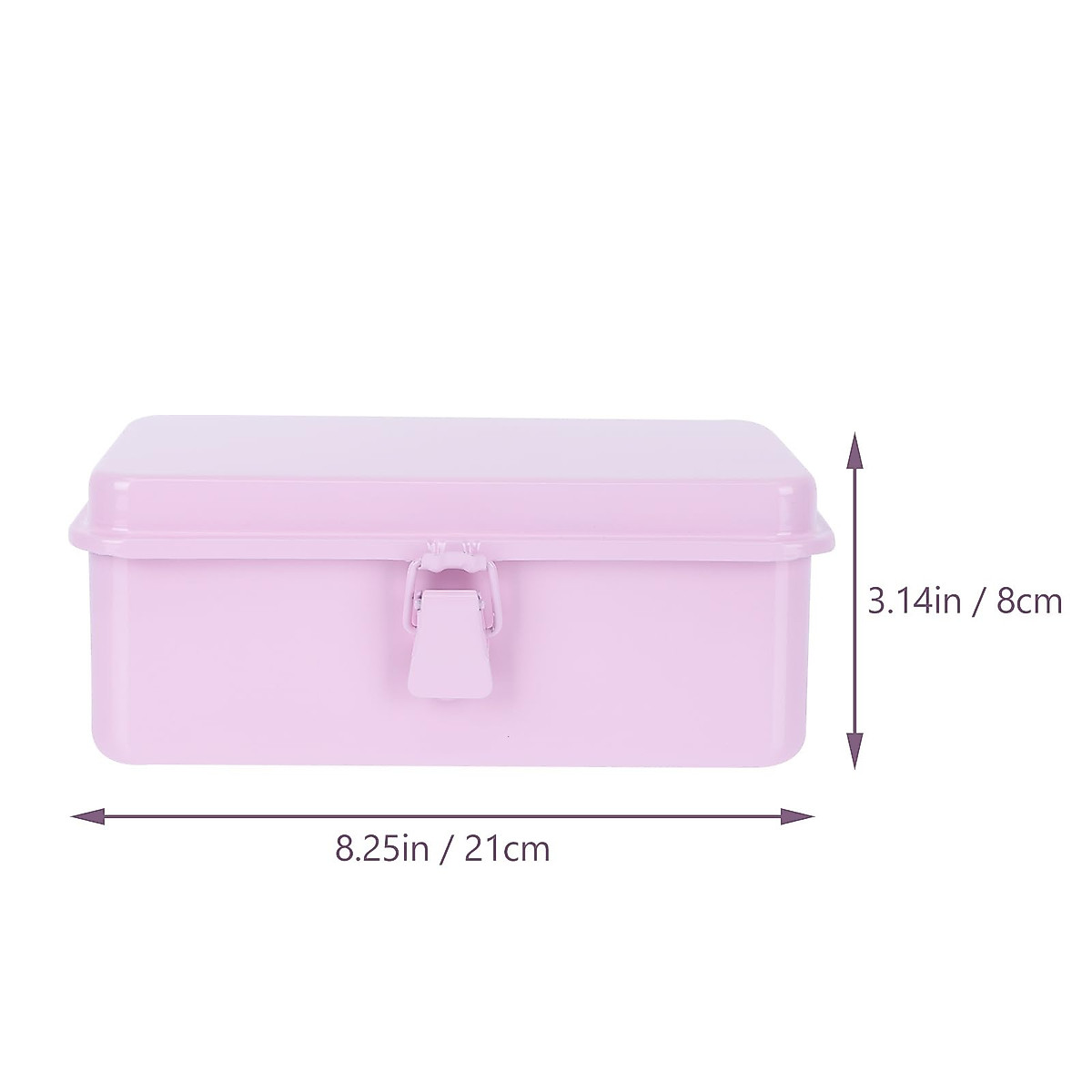Cabilock 1pc Box Snack Metal Nesting tins Drawer Box Storage Rack Household Trash Box Simple Sundries Holder Storage Container Hinge Tray Mini Hinges Rectangle Jewelry Box Seal