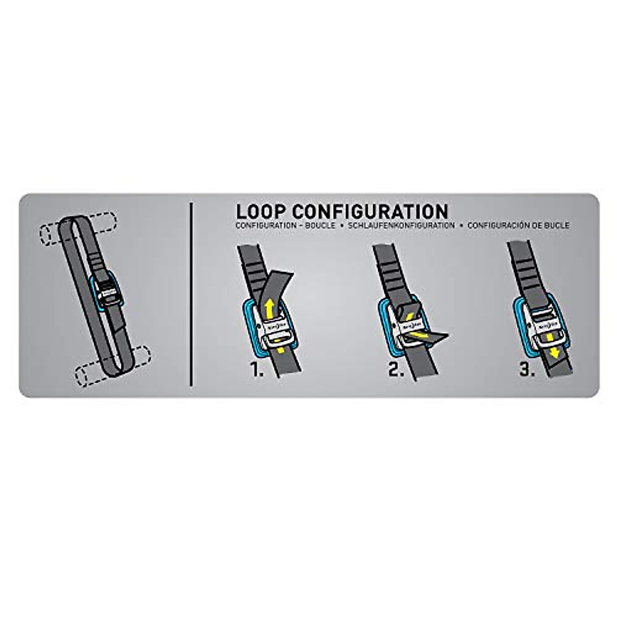 Nite Ize CamJam Tie Down Strap - Tie Down Ratchet Straps - Straps for Trucks & Cars - Tie Downs for Luggage, Camping Gear & Other Loads - Moving Supplies - 12 ft Strap, Orange (Pack of 1)