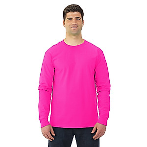 Fruit Of The Loom Adult HD Cotton Long Sleeve Crew T-Shirt, JZ4930R, M