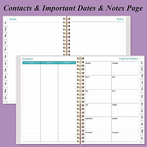 2024-2025 Appointment Book & Planner - A5 2024-25 Daily Hourly Planner from July 2024 - June 2025, Weekly Appointment Book with 30-Minute Interval, Medium 6.4" x 8.5", Purple