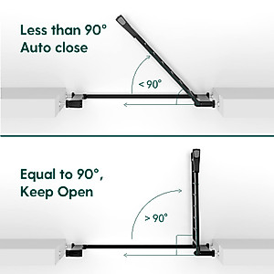 BABELIO 26-32 Inch Easy Install Narrow Pressure Mounted Metal Baby Gate, No Drilling, No Tools Required, with Wall Protectors and Extenders (Black)