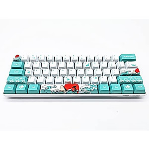 Custom keycaps 60 Percent Doubleshot PBT Keycaps Set OEM Profile for Cherry MX Switches Gaming Mechanical Keyboard,gk61,rk61,Ducky one 2 Mini keycaps (not Include Keyboard)