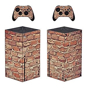 FELIPE SEIJI KUBA Protective Vinyl Skin Decal Cover for Xbox Series X Console Wrap Sticker Skins with Two Free Wireless Controller Decals multi color