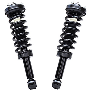 Detroit Axle - 4WD Struts Shocks for 2009-2013 Ford F-150 Complete 2 Front Struts with Coil Spring 2 Rear Shock Absorbers 2010 2011 2012 Replacement Quick Install Ready Struts Assembly