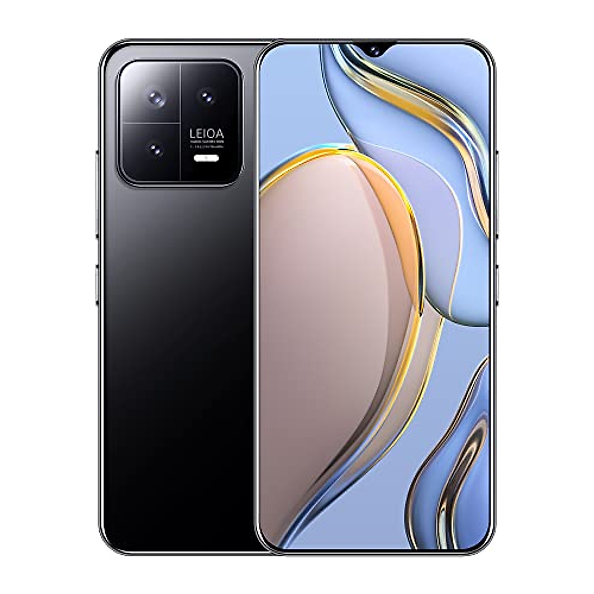 Echoamo M13 Pro Unlocked Cell Phones 6.8 inch Big Screen Unlocked Smartphone Bar Design 5G Dual Sim Smartphone Unlocked 64MP+13MP+8MP Triple Camera Cellphone 5800mAh, 4GB+128GB (Black)