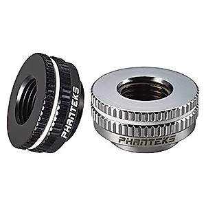 Phanteks Glacier Series PH-PTF_BK_G1/4, G1/4” Premium Pass-Through Fitting – Black