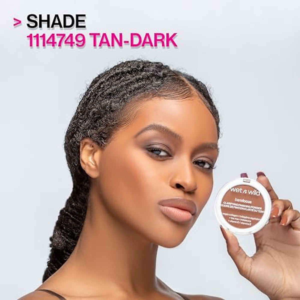 wet n wild Bare Focus Clarifying Finishing Powder | Matte | Pressed Setting Powder Light-Medium
