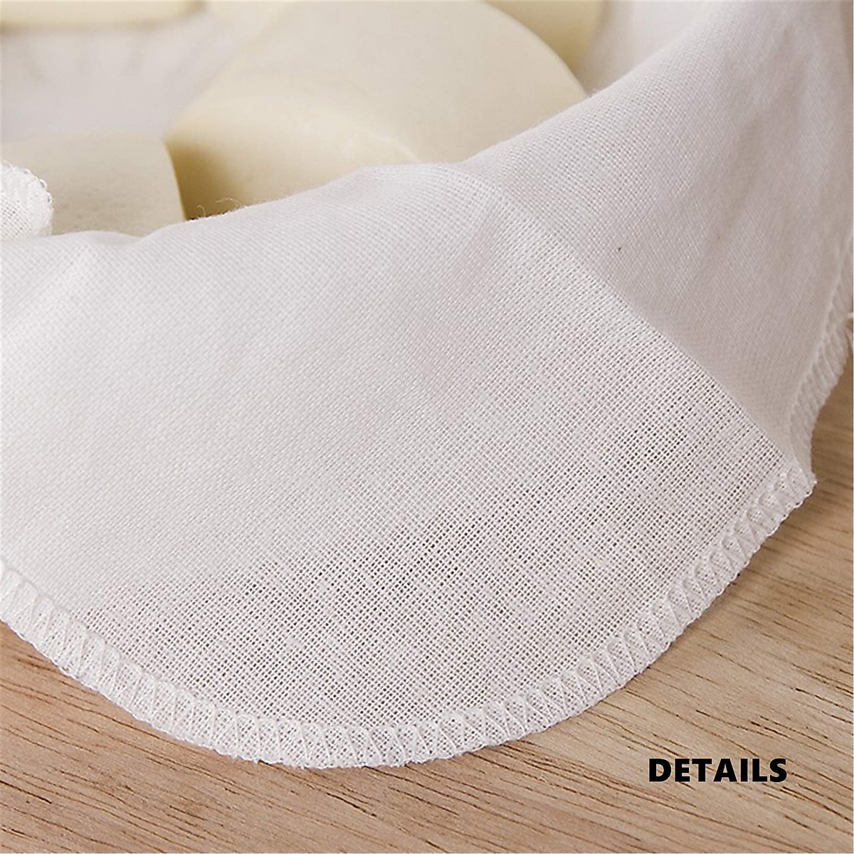 6 Pcs Steamer Mesh Non-Stick Cotton Square Dumplings Mat Reusable Steaming Pad Steamed Buns Baking Pastry Dim Sum Mesh for Steaming Basket, Pots