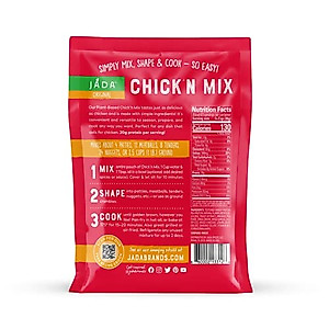 Vegan Ground Chicken Mix - MIX, SHAPE, COOK The Best Vegan Chicken Meals - Shape Into Vegan Nuggets, Patties, Tenders - Baked, Grilled or Fried Chicken (Original, Mediterranean 2pack)