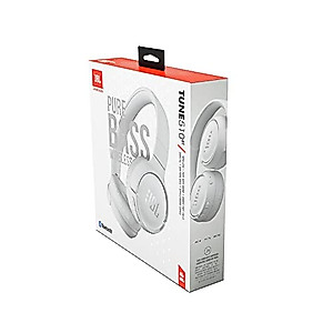 JBL Tune 510BT: Wireless On-Ear Headphones with Purebass Sound - White