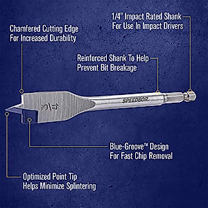 IRWIN SPEEDBOR Spade Wood Drill Bit 5/8" X 6" (88810)