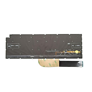 Replacement Keyboard for Dell inspiron 15 3501 3502 3505 5501 5502 5508 5584 5590 5593 5594 5598, inspiron 15 7500 7501 7590 7591, Latitude 3510 Series Laptop Black Frame with Backlit US Layout