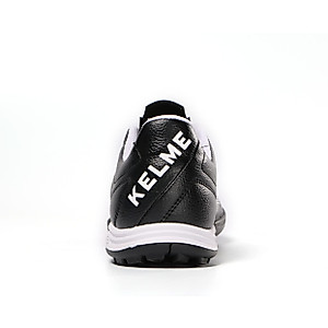 KELME Men's Soccer Shoes Arch Support Cleats Professional Futsal Sneaker Breathable Athletic Football Boots for Outdoor Indoor TF Black 10.5