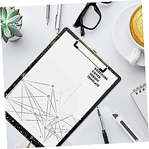 4pcs Conference Convenient Storage Letter Case Document Profile Low Holder Exam Portable Board Writing Fashion File Size Pattern Clip Clipboard Paper Nurses