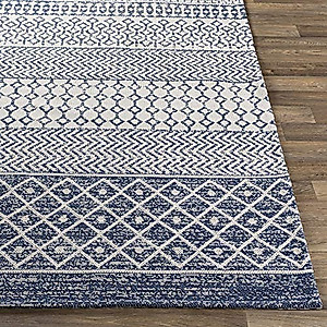 Livabliss Tirian Bohemian Moroccan Area Rug,5' x 7'3",Dark Blue