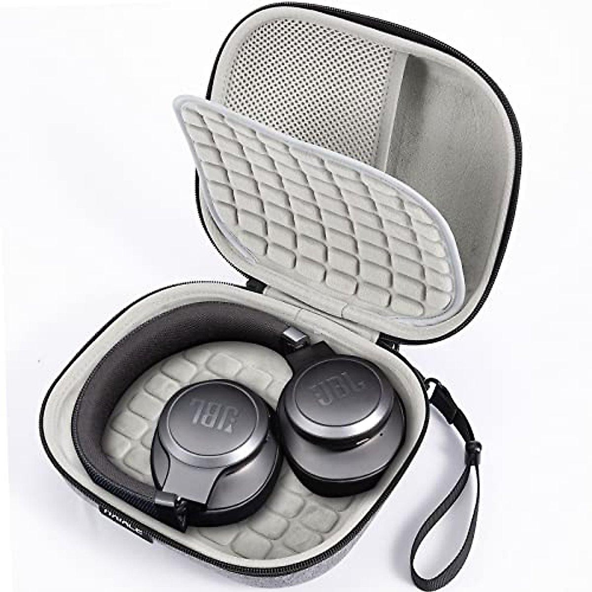 RAIACE Hard Storage Case Compatible with JBL Tune 710BT/ JBL Live 650BTNC Bluetooth Headphone. (Case Only)-Gray(Gray Lining)