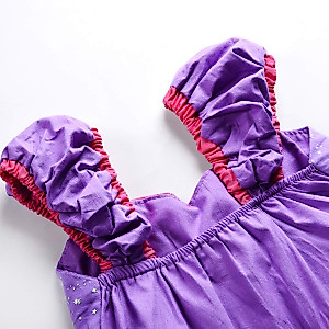 JerrisApparel Girl Princess Costume Dress for Birthday Party (3T, Purple with Accessories)