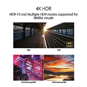 ASUS 31.5” 4K HDR Eye Care Monitor (VP327Q) – UHD (3840 x 2160), 99% sRGB, HDR-10, Adaptive-Sync, Speakers, DisplayPort, HDMI, Flicker Free, Blue Light Filter, VESA Mountable,Black