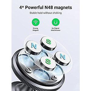 UGREEN Magnetic Car Phone Holder for Dashboard Cell Phone Mount Magnet Holder Adjustable Compatible with iPhone 14 13 Pro Max, iPhone 12 11 Plus SE XS XR 8 7, Samsung Galaxy S22, Google Pixel