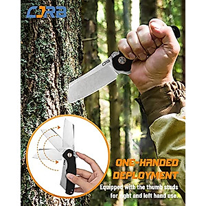 CJRB Crag Green Bundled with Crag Black Great EDC Knife Companion