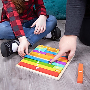 Professor Poplar's Astounding Arithmajig | Math Learning Jigsaw Cuisenaire Rods for Kids and Toddlers | STEM Tool for Teaching Spatial Reasoning and Basic Mathematics
