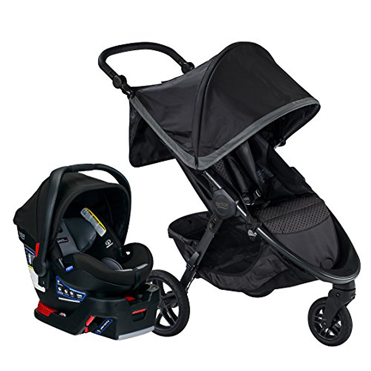 Britax B-Free & B-Safe Ultra Travel System, Pewter