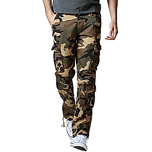 Match Men's Wild Cargo Pants(36,Camouflage)