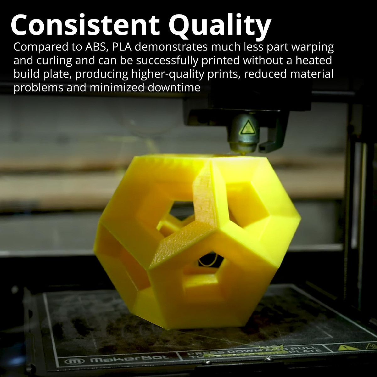 MakerBot-MP05823 PLA Filament, 1.75 mm Diameter, Small Spool, Black