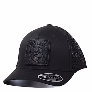 ARIAT Men's Flexfit 110 Logo Snapback, Black