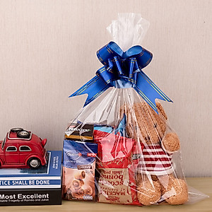 Awpeye Cellophane Bags 18x24 Inches, 25 Pack Cellophane Gift Bags, Cellophane Wide Clear Bags For Mugs, Wine Bottles And Small Baskets 2 Mil Thick