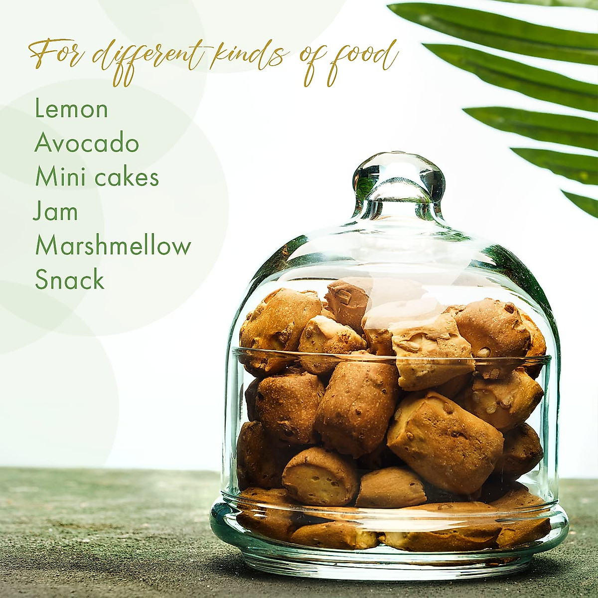 The Buybox Multipurpose Glass Container Avocado, Onion, Tomato, and Lemon Keeper Saver Holder Container, Fruit, Butter Citrus Mini Containers for Fridge, Pepper and Sold Cellar with Lid (Medium)