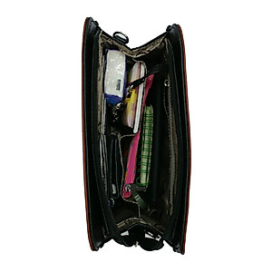 Pouchee Avi Crossbody Handbag/Organizer Purse (Blue/Green)