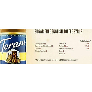 Torani® English Toffee Syrup Sugar Free