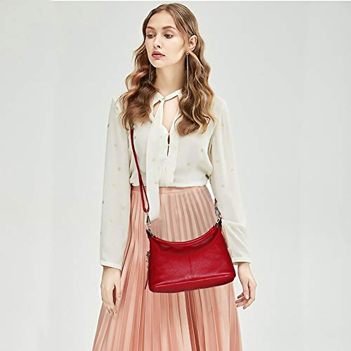 MINTEGRA Womens Handbags Hobo Shoulder Bag Crossbody Bag Shoulder Purse with Tassel