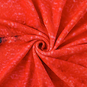 Bunnikins & Clover Watermelon Food Throw Blanket, 71 Inches Double Sided Funny Round Food Blanket Gift for Kids Family and Friends, Super Soft Flannel Fun Throw