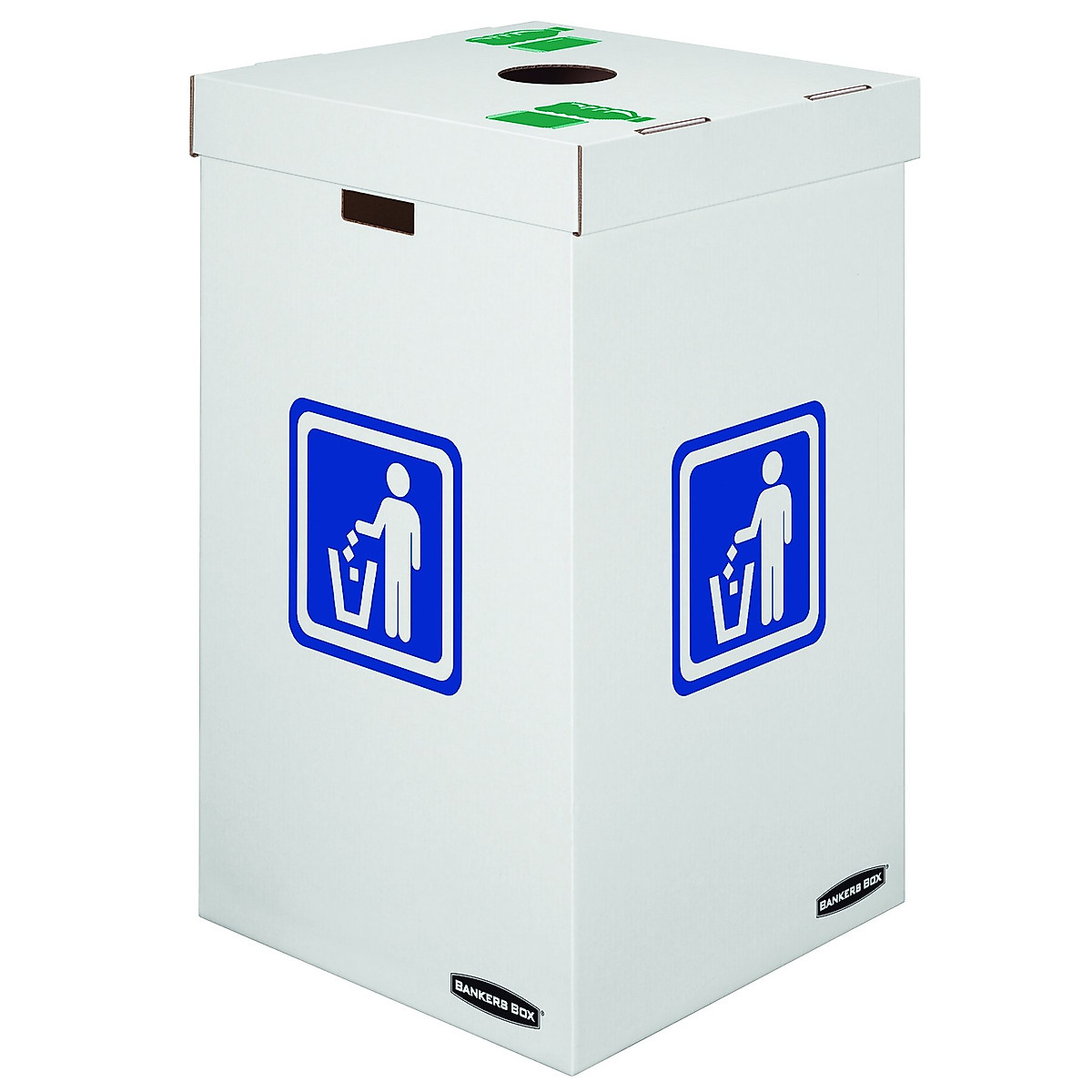 Bankers Box Medium Corrugated Cardboard Trash and Recycling Containers, 42 Gallon, 10 Each (7330101)