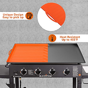 28" Silicone Griddle Mat for Blackstone Grill, Global V-Bien 28 inch Grill Cover Heavy Duty Food Grade, Protect Griddle from Rodents, Insects, Debris, and Rust, All Season Cooking Protective Cover