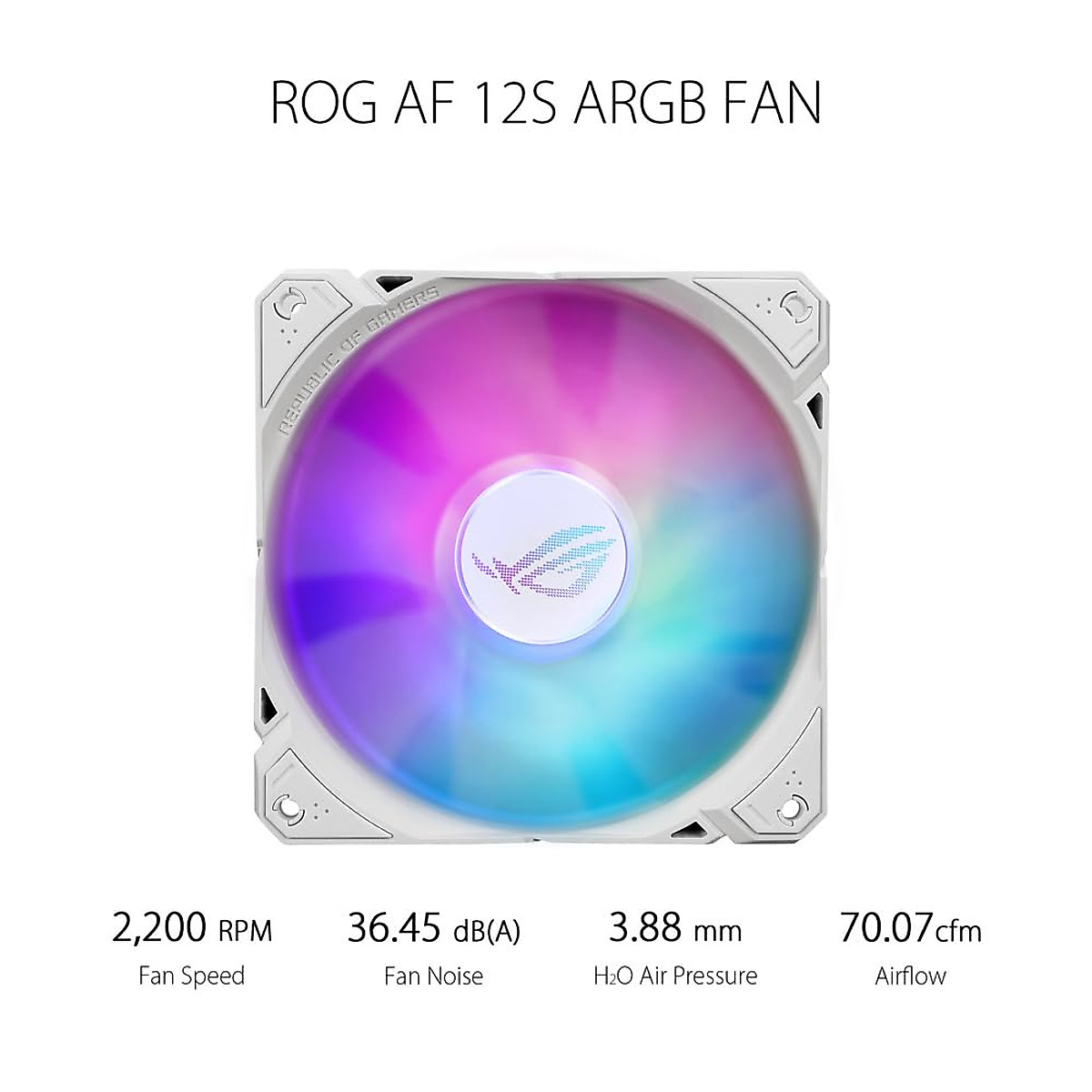 ASUS ROG RYUO III 360 ARGB White Edition All-in-one AIO Liquid CPU Cooler 360mm Radiator, Asetek 8th gen Pump Solution, Anime Matrix™ LED Display and ROG AF 12S ARGB Fan.