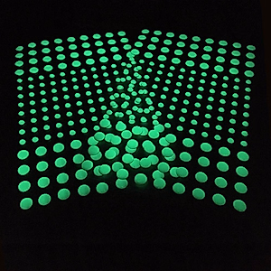 DUOFIRE 3D Domed Glow in The Dark Dots Wall or Ceiling Stickers, Glowing Ultra Bright Dots of 336Pcs,Perfect for Kids Bedding Room or Birthday Gift,Beautiful Wall Decals and Ceiling Decors