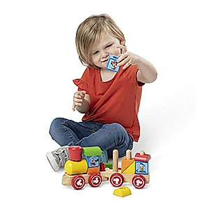 Melissa & Doug Disney Mickey Mouse and Friends Wooden Stacking Train (14 pcs)