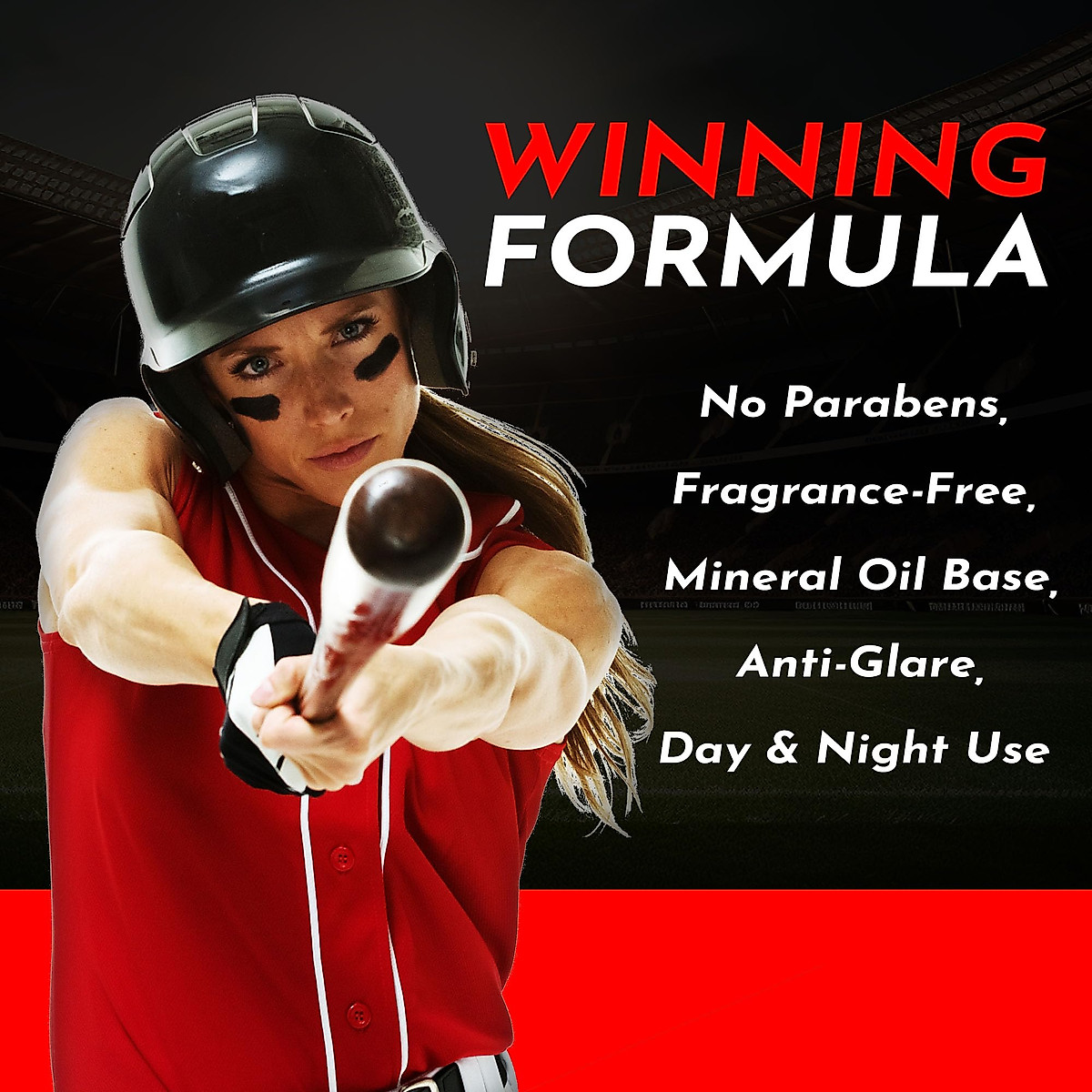 All-Out War Eye Black Stick, Non-Toxic, Dark Black Sports Drip, Anti-Glare, Stays On All Game, Baseball, Football, Lacrosse, Softball, Eye Black Baseball Accessories, Eyeblack Baseball Drip, 3 Pack