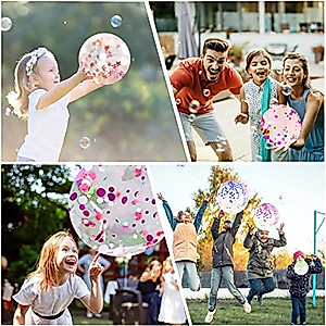 BABORUI Nano Bubbles Tape Kit, Nano Bubble Tape Toy Kit with Glitter and Inflator, Double Sided Super Elastic Bubble for Kids Girls Adult Party Favors Gifts Fidget Toy Craft