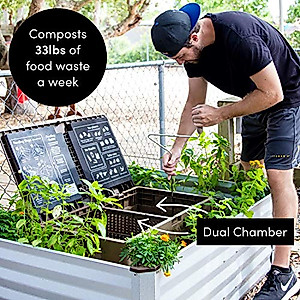 Subpod Essentials Bundle. Outdoor Composting System and Compost Aerator. Composting Worm Farm for Your Garden