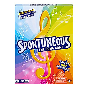 Spontuneous - The Song Game - Sing It or Shout It - Talent NOT Required - Family Party Board Game