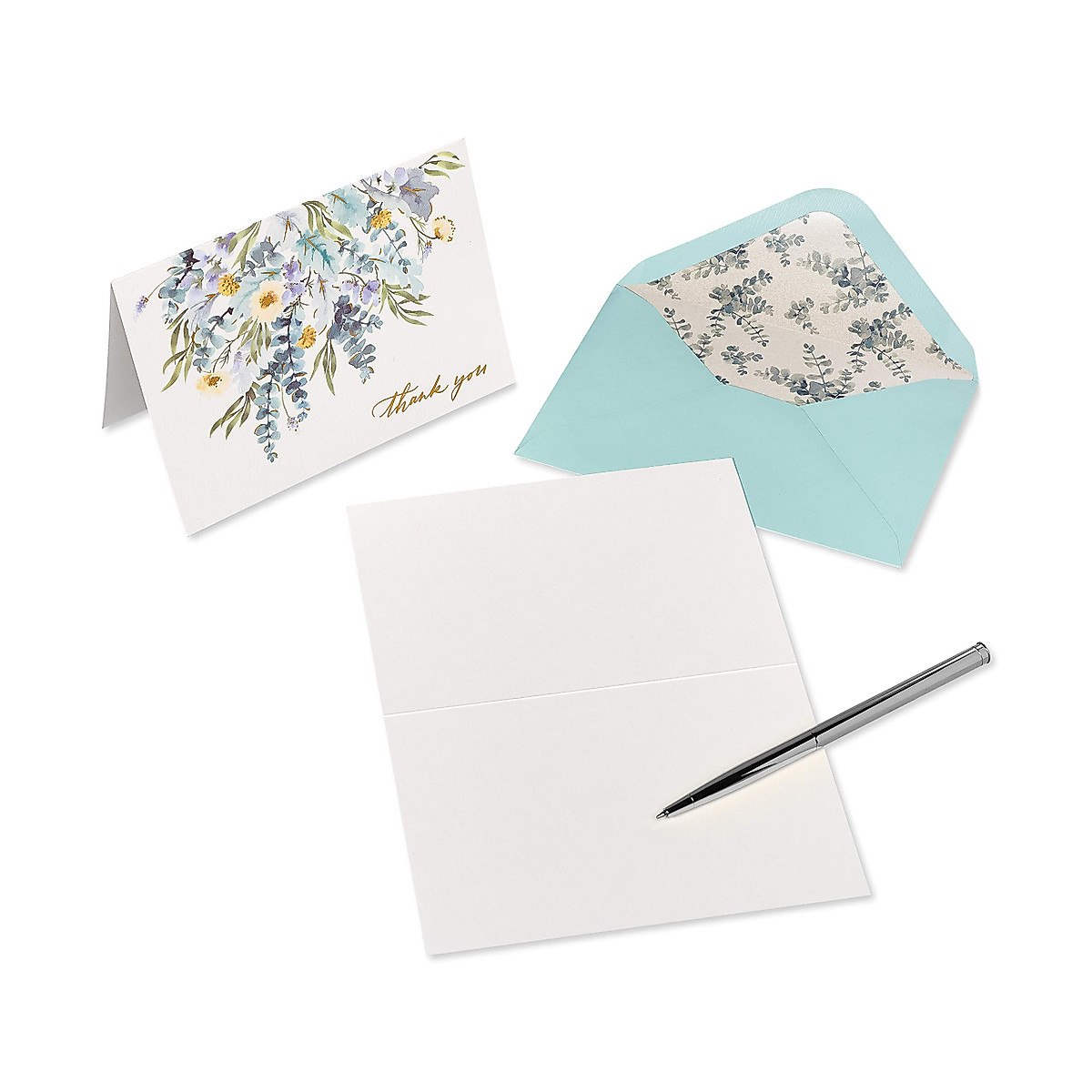 Papyrus Sympathy Thank You Cards with Envelopes, Leaves (12-Count)