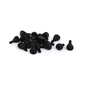 New Lon0167 PC Computer Featured Case Metal Thumbscrews reliable efficacy Thumb Screws Black 20pcs(id:83e e7 a1 ed7)