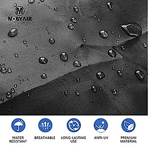 MOLLYAIR Shelf Cover - Oxford Cloth Fabric with Waterproof and Water-Resistant Coating，36x18x72 inch