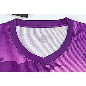 Casmyd Kids Portugal Rona’ldo Jersey+Soccer Shorts Youth Football Sports Team Camo Graphic Shirts Kit Uniform for Boys Girl